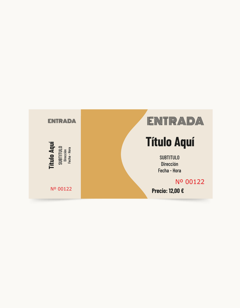Entradas personalizadas diseña tu mismo – Bingo Escoprint
