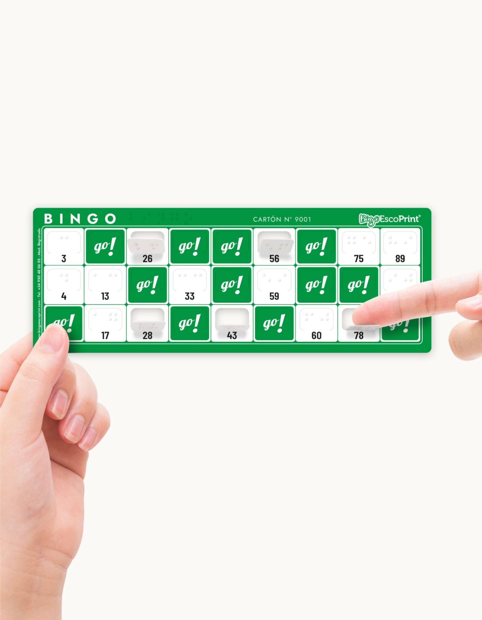 CARTONES DE BINGO PARA CIEGOS – Bingo Escoprint